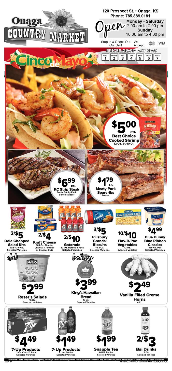 Onaga Country Market | Ad Specials