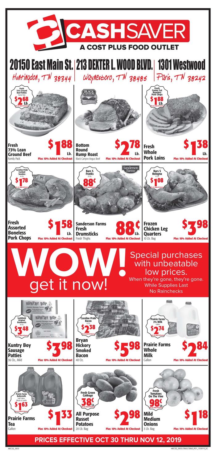 Paris Cash Saver | Ad Specials