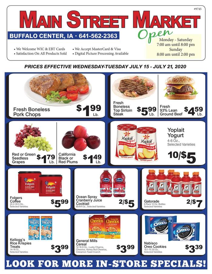 Main Street Market | Ad Specials