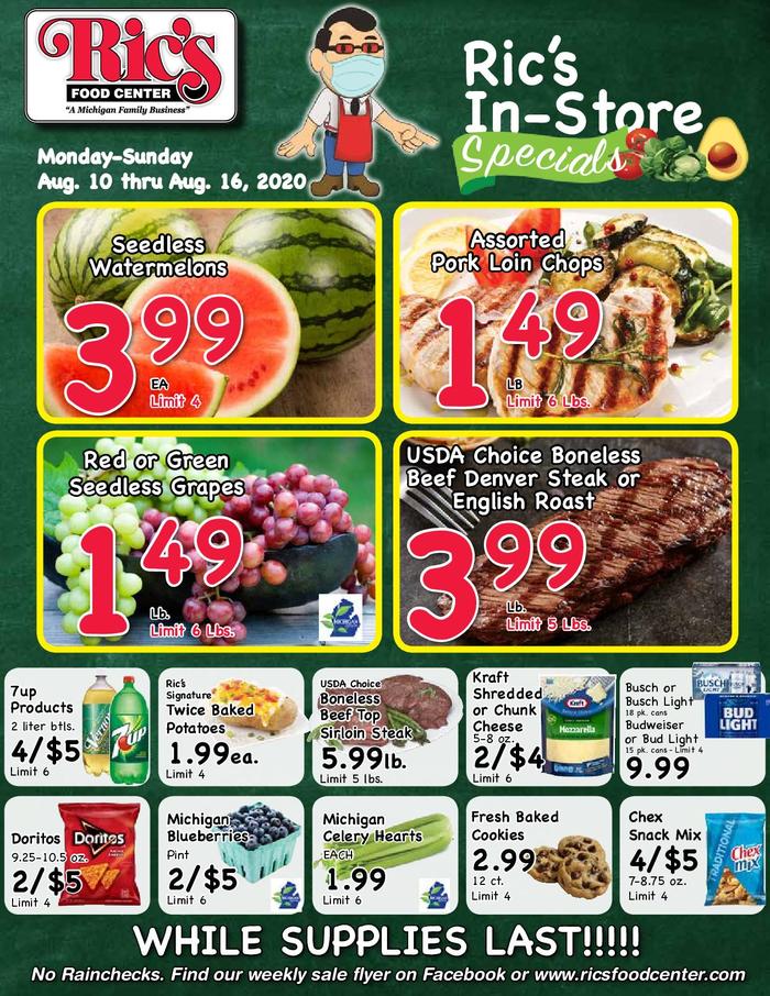 Ric's Food Center - Mount Pleasant | Ad Specials
