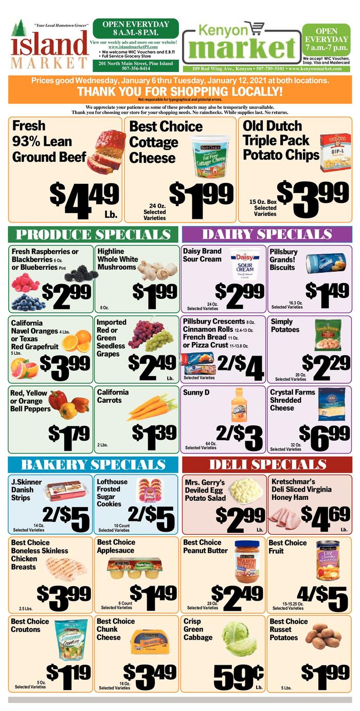 Kenyon Market | Ad Specials