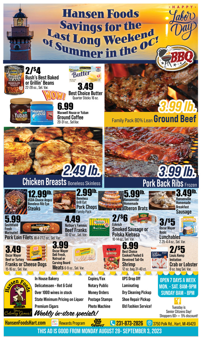 Hansen Foods | Ad Specials