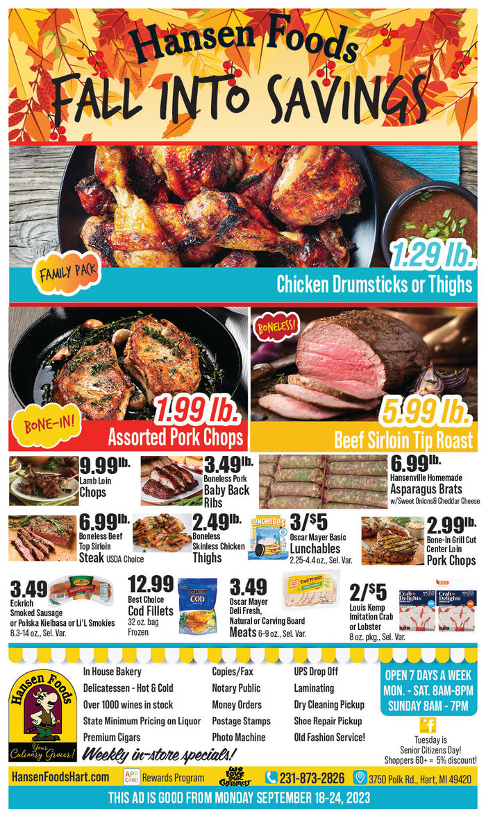 Hansen Foods | Ad Specials