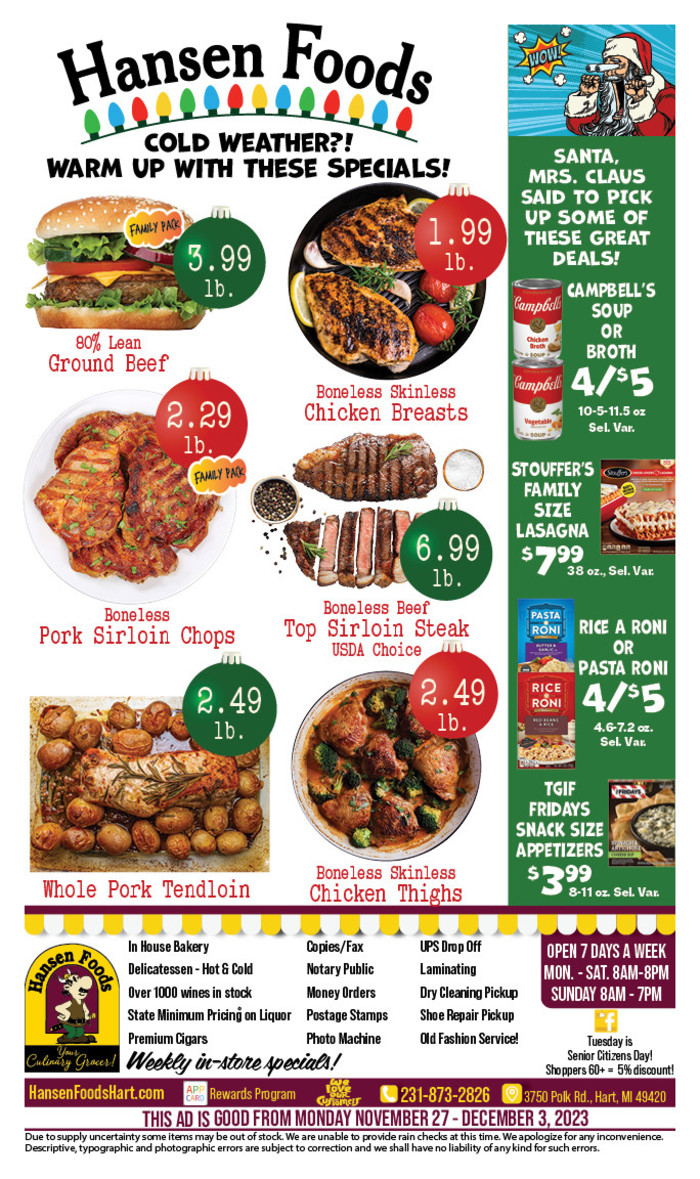 Hansen Foods | Ad Specials