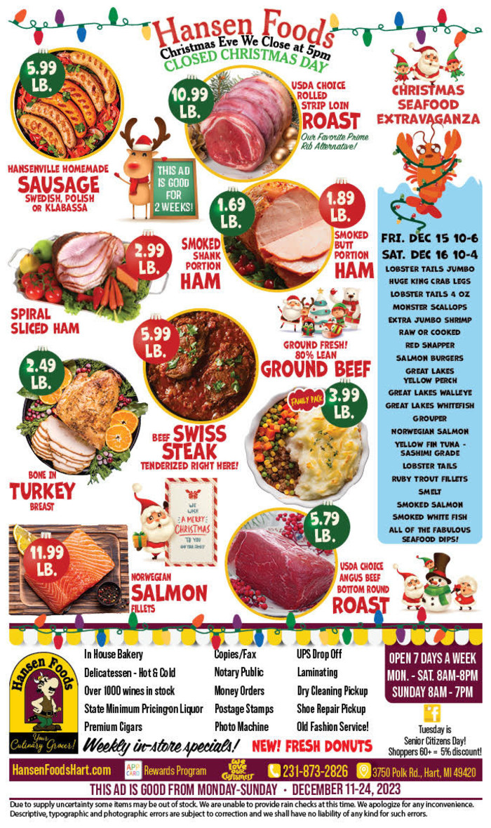 Hansen Foods | Ad Specials