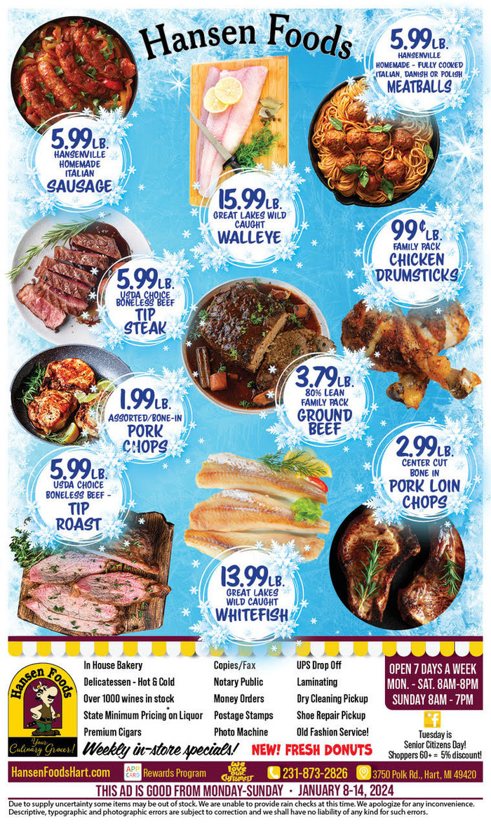 Hansen Foods | Ad Specials
