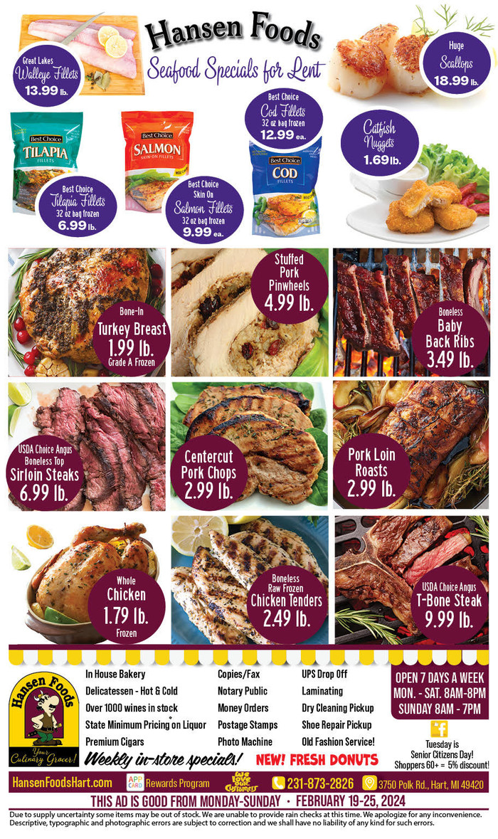 Hansen Foods | Ad Specials