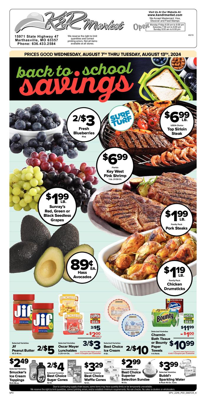 K & R Market, LLC | Ad Specials