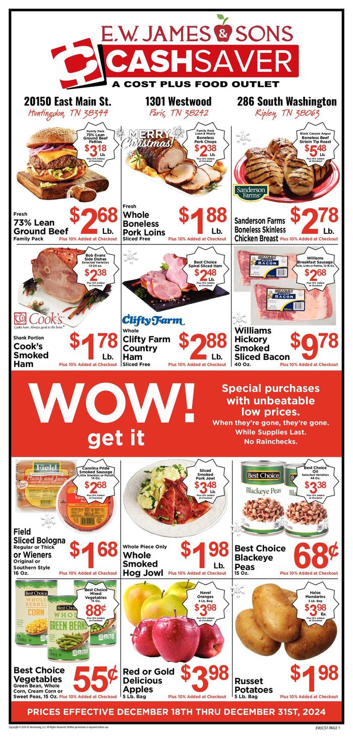 Huntingdon Cash Saver | Ad Specials