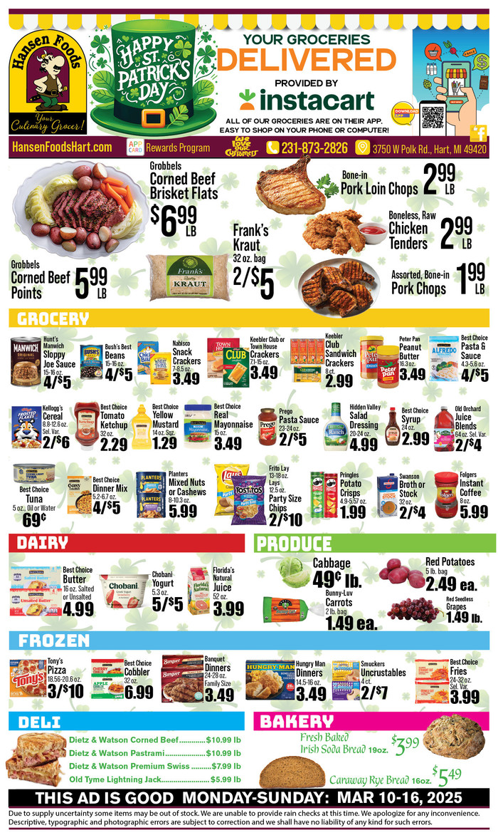 Hansen Foods | Ad Specials