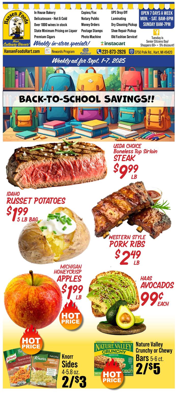 Hansen Foods | Ad Specials